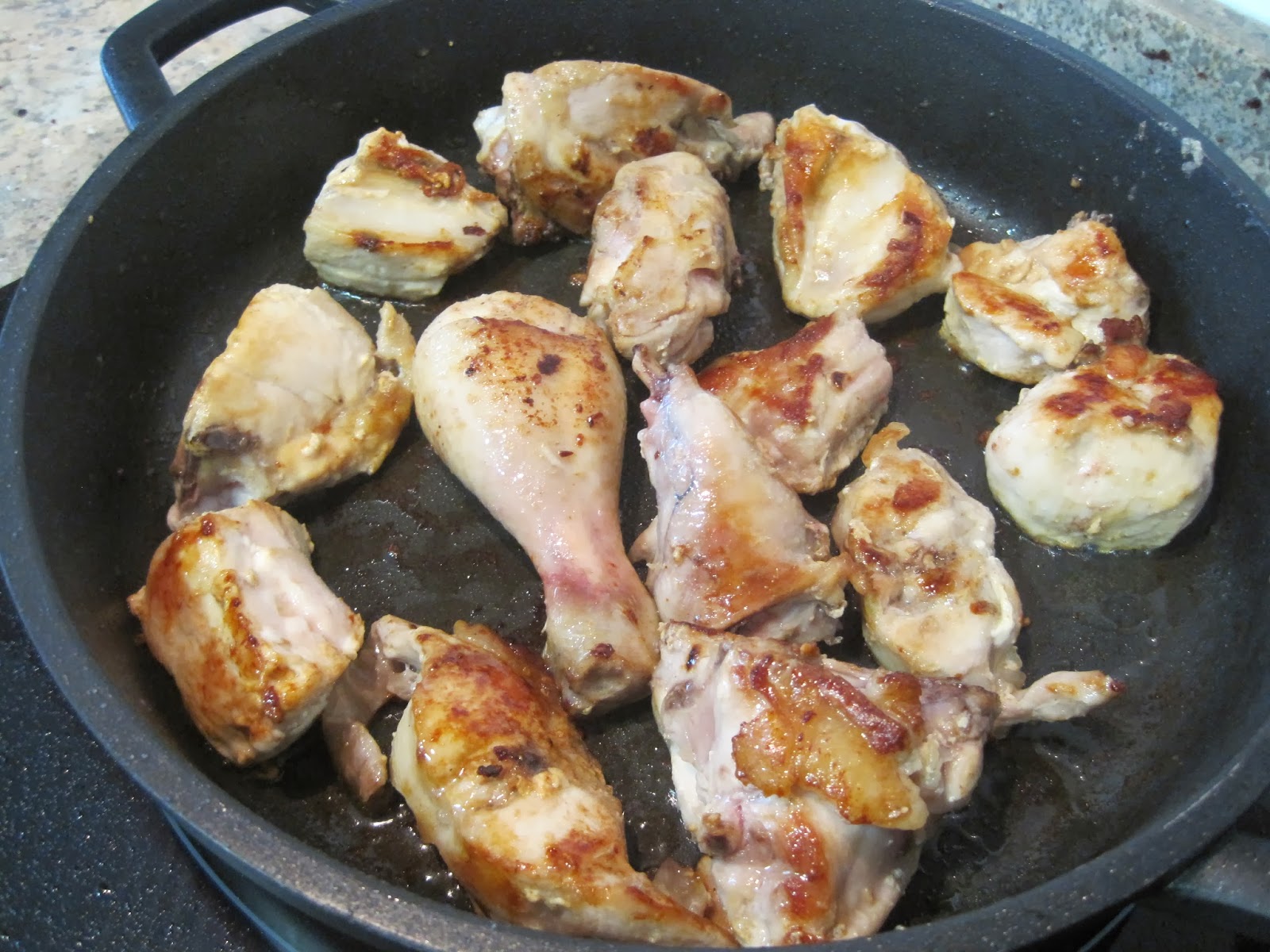 Mis recetas de cocina: Arroz de pollo y conejo con níscalos