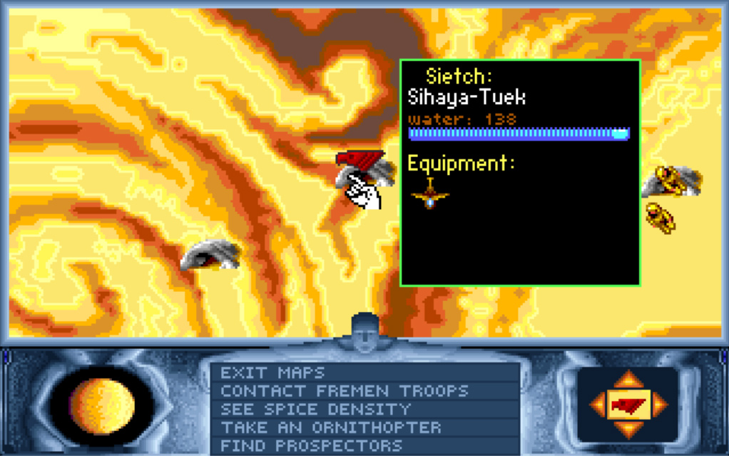 The Best Games Ever: Dune 1 - Fremen Sietch Caves Locations Screenshot