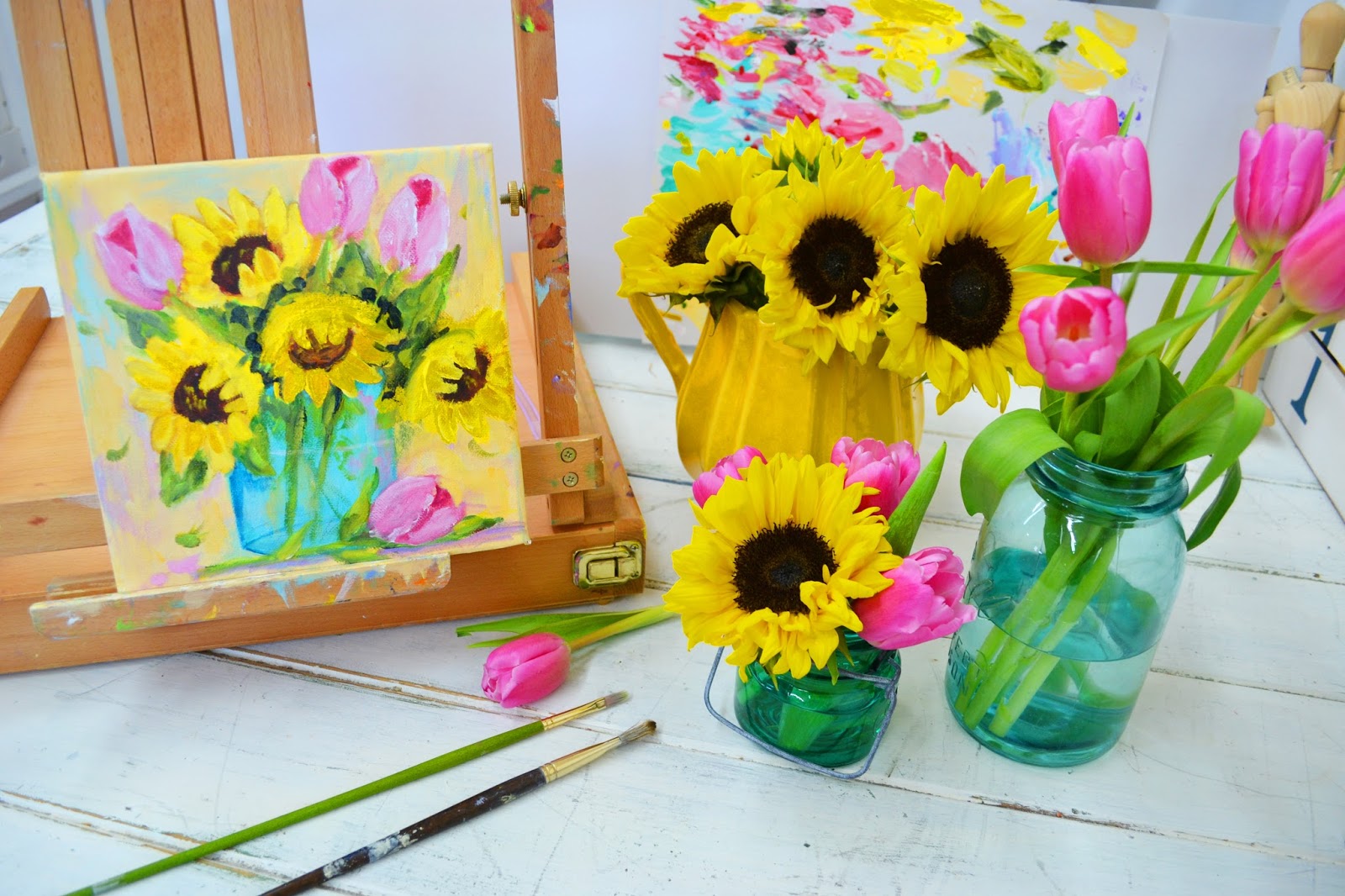 My Painted Garden: Painting Early Spring in my Studio