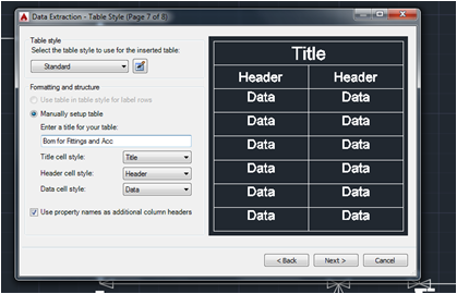 AutoCAD automatic BOM update by single command