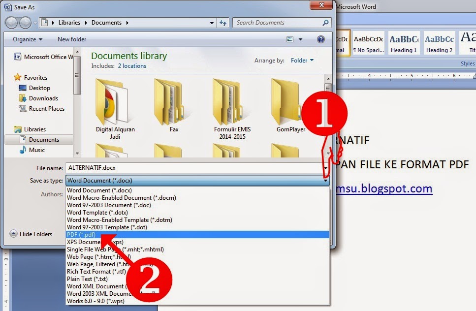 Cara Menyimpan File dalam Format PDF - Biologizone