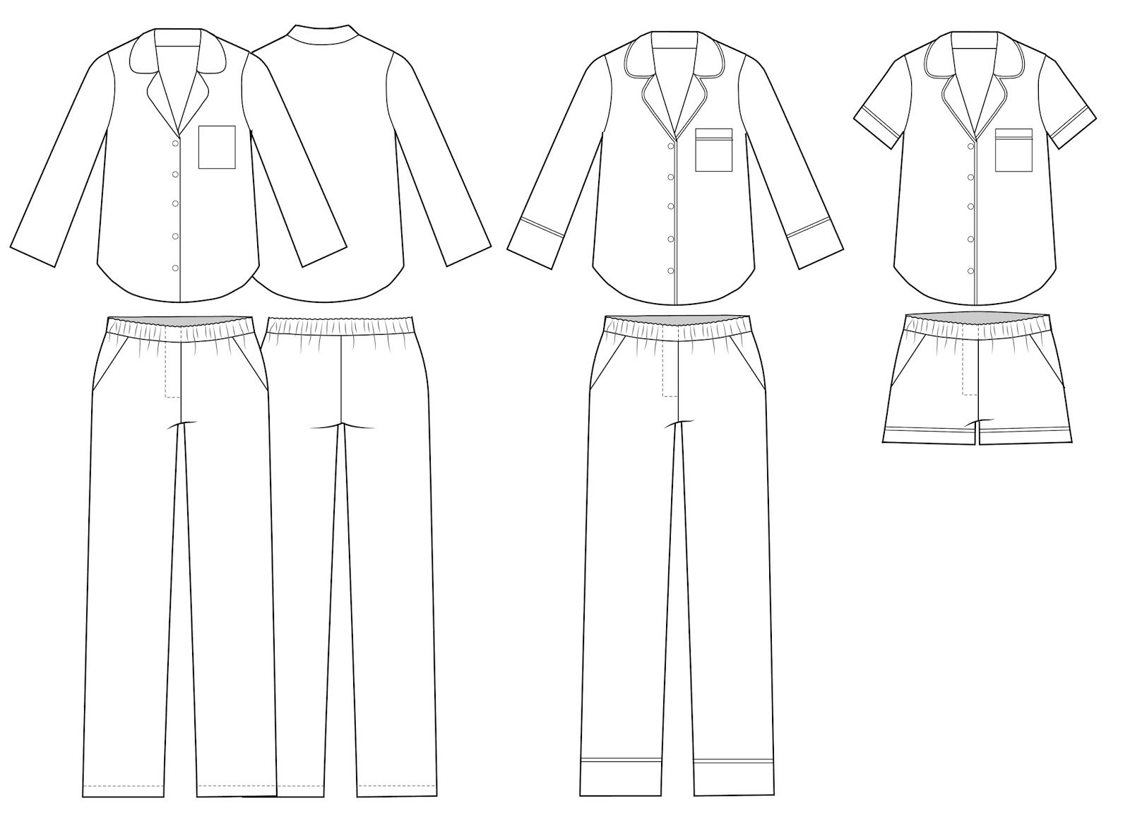 I believe I can sew...: PR sewing bee round 2 entry - PJs - Carolyn Pajamas