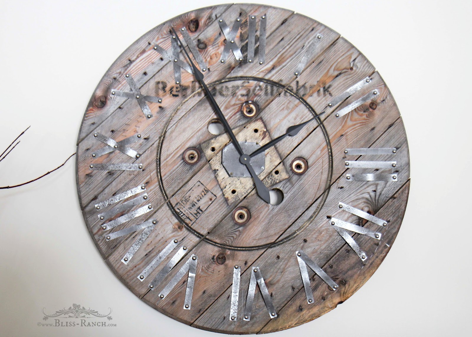 Bliss Ranch: Wood Spool Clock (s)