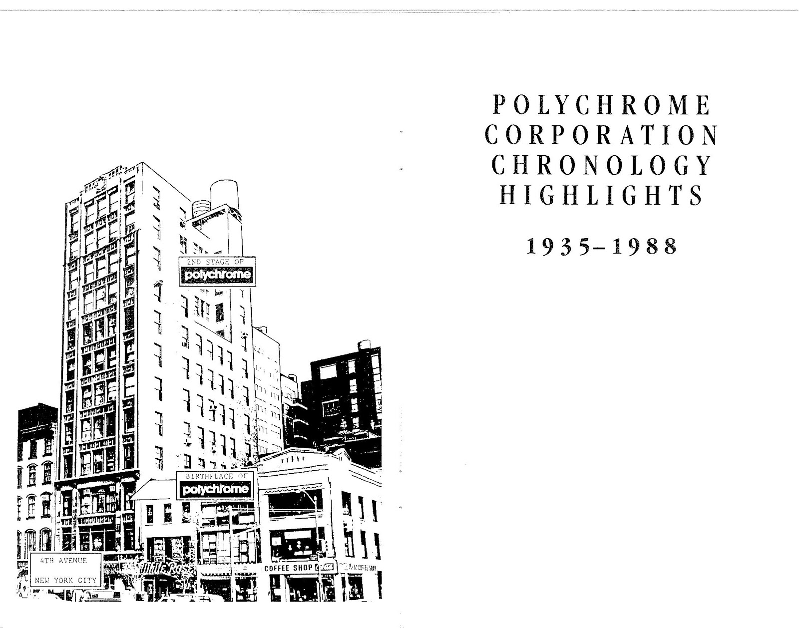 Polychrome Corporation Archive: Polychrome History revisited