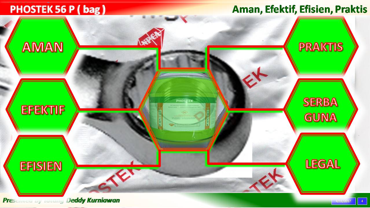 NPCA talk: It's Safe, It's Efisien, It's Versatile, This is Phostek bag