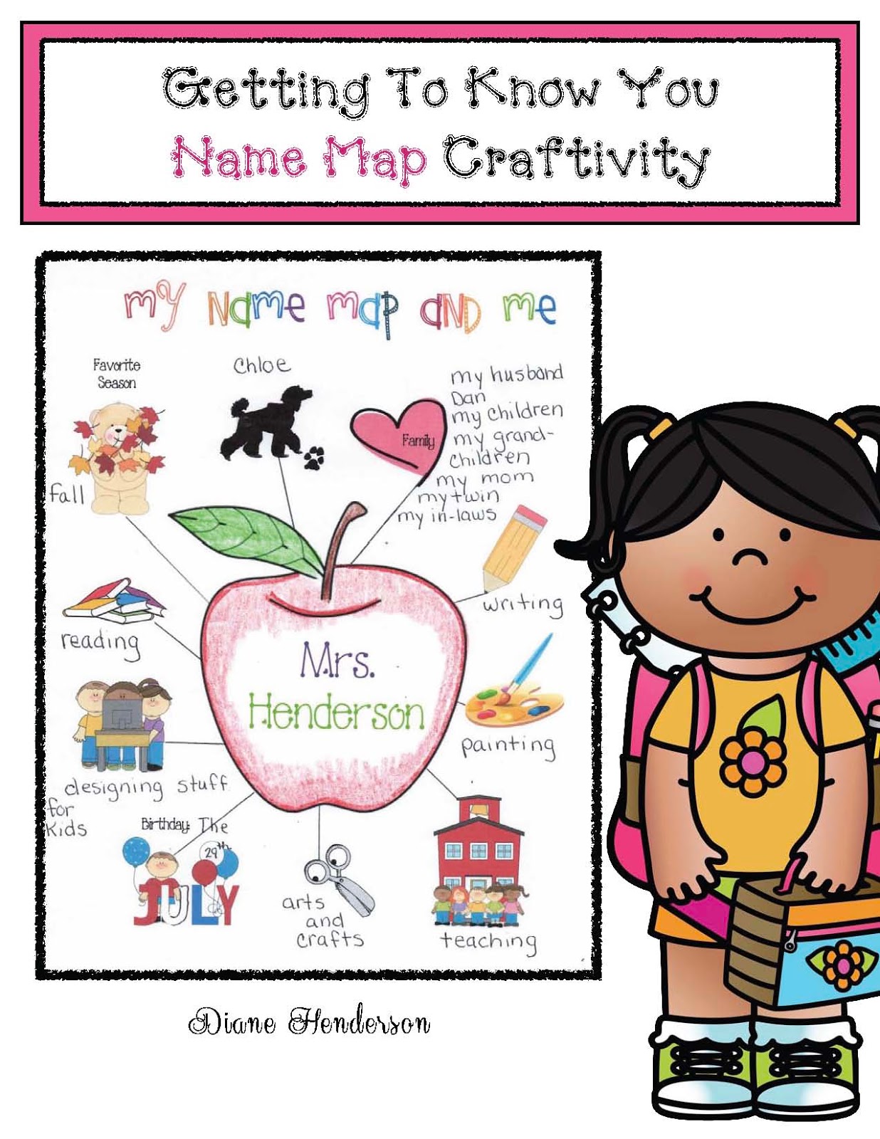 Getting To Know You Name Maps - Classroom Freebies