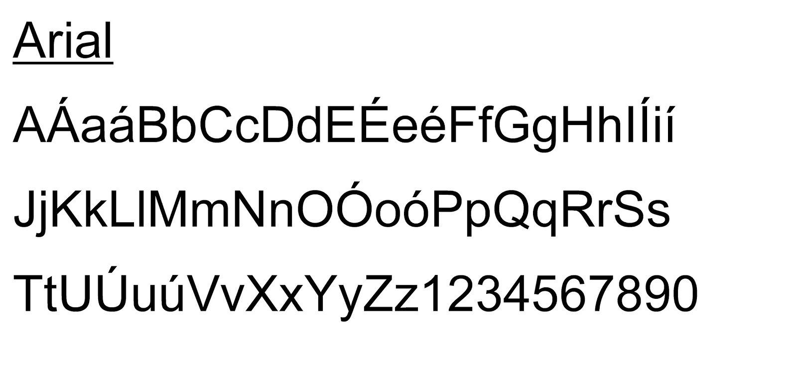 Fonte De Letra Arial - BRUNIV