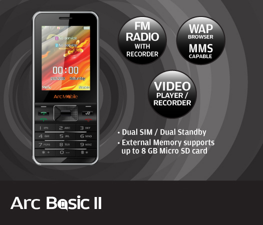 Arc Mobile Basic II Specs, Price and Availability in the Philippines