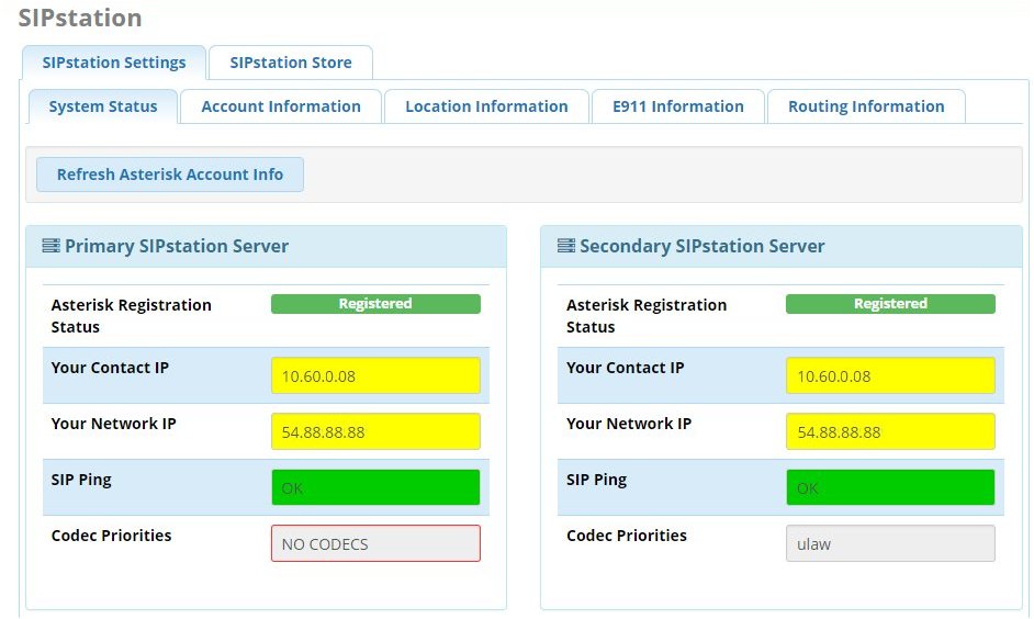 SIPstation - No audio or sound on external calls
