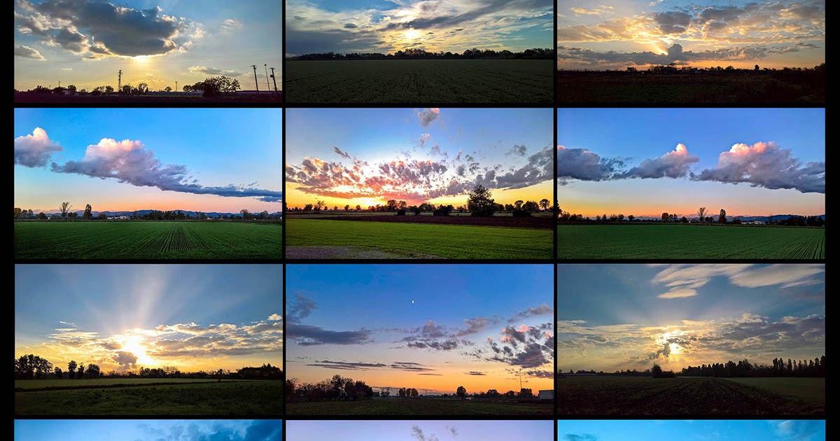 SKETCHUP TEXTURE: New fascinating Autumn sunrises and sunsets backgrounds