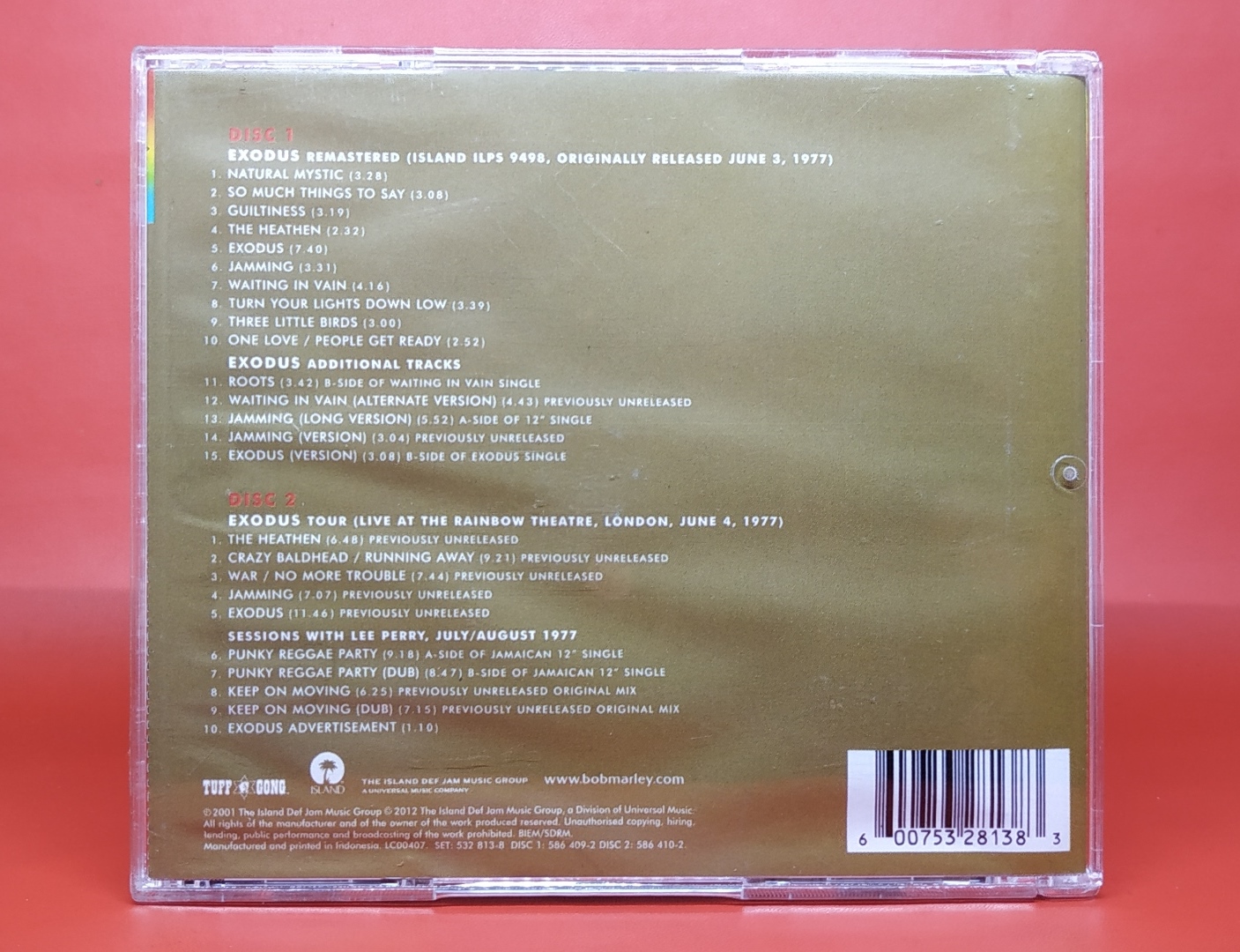 Exodus Remastered Bob Marley