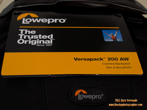 The Shy Photographer: Review of the Lowepro Versapack 200 AW - The Best ...