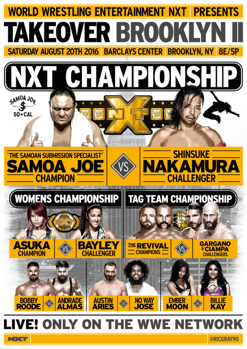 Enuffa.com: The History of NXT TakeOver: Brooklyn II