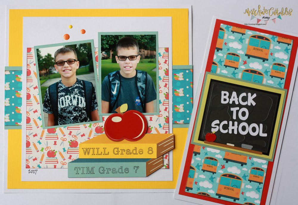 Amys Collages and Other Scrap Stuff: Back to School Layout