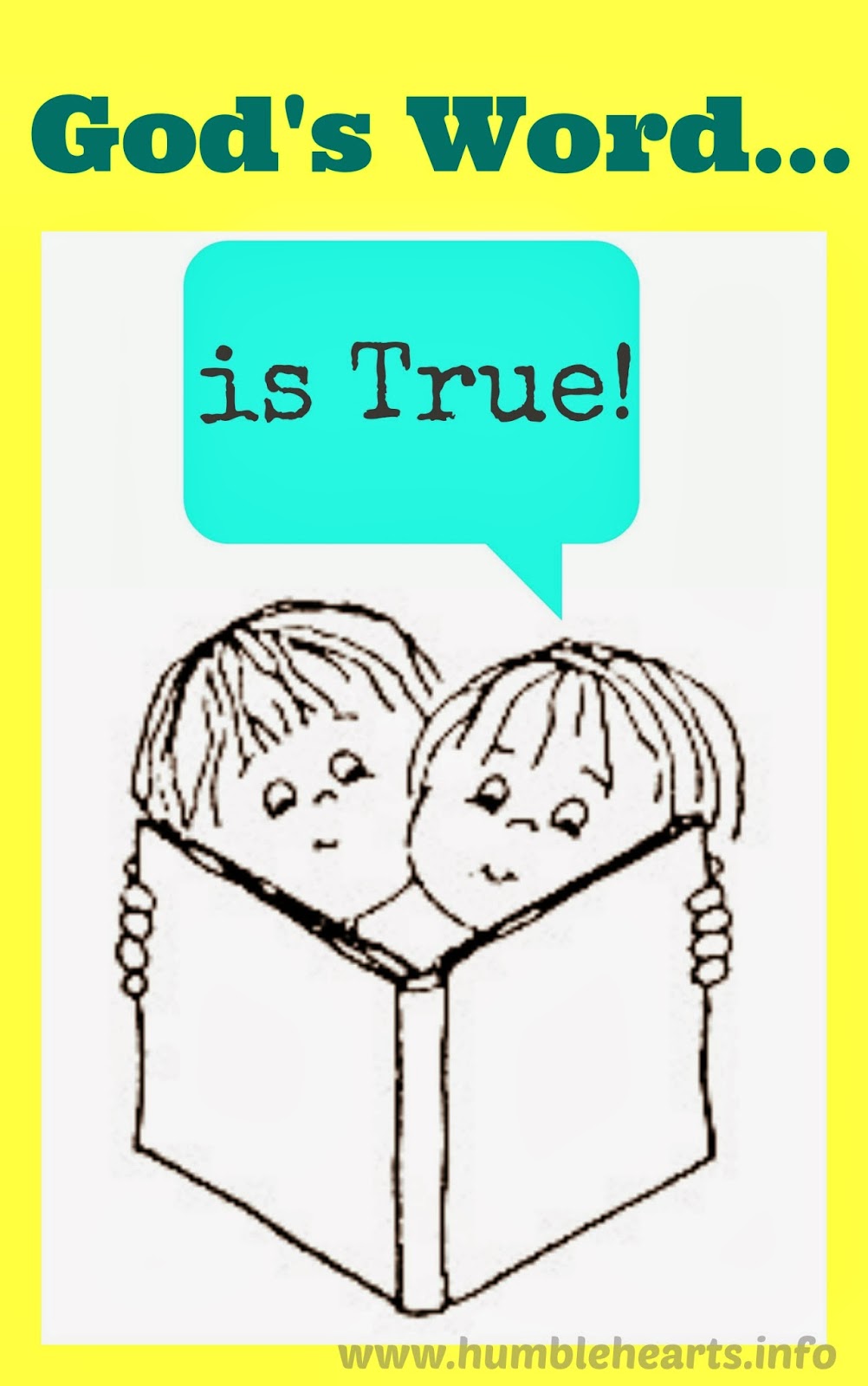 "God's Word is True" Teaching Ideas | Humble Hearts