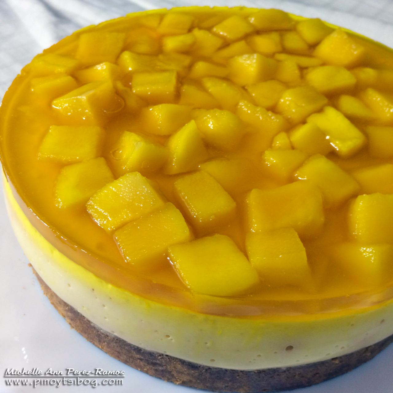 Pinoy Tsibog: No Bake Mango Cheesecake