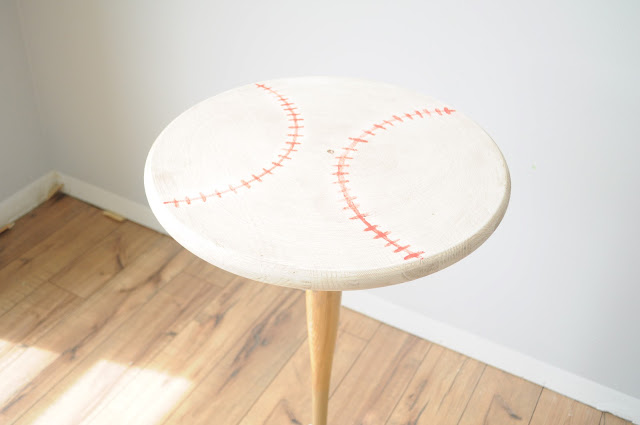Always Chasing Life: Baseball Side Table
