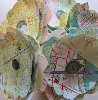 B.B. Bellezza Handcrafted Jewelry: Map Week Day 2: Map Flower Tutorial