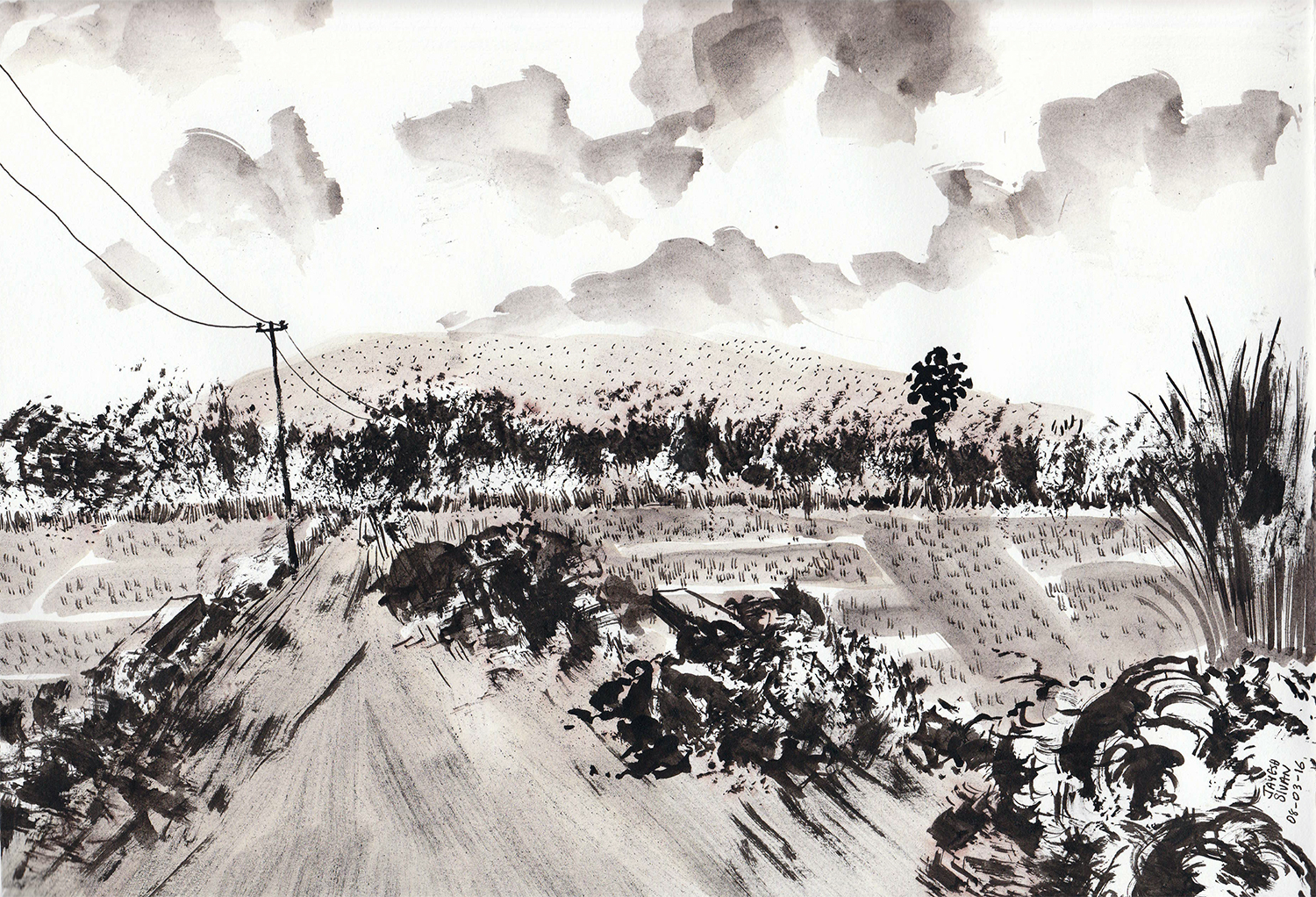 Jayesh Sivan - Illustrations: Landscape drawing