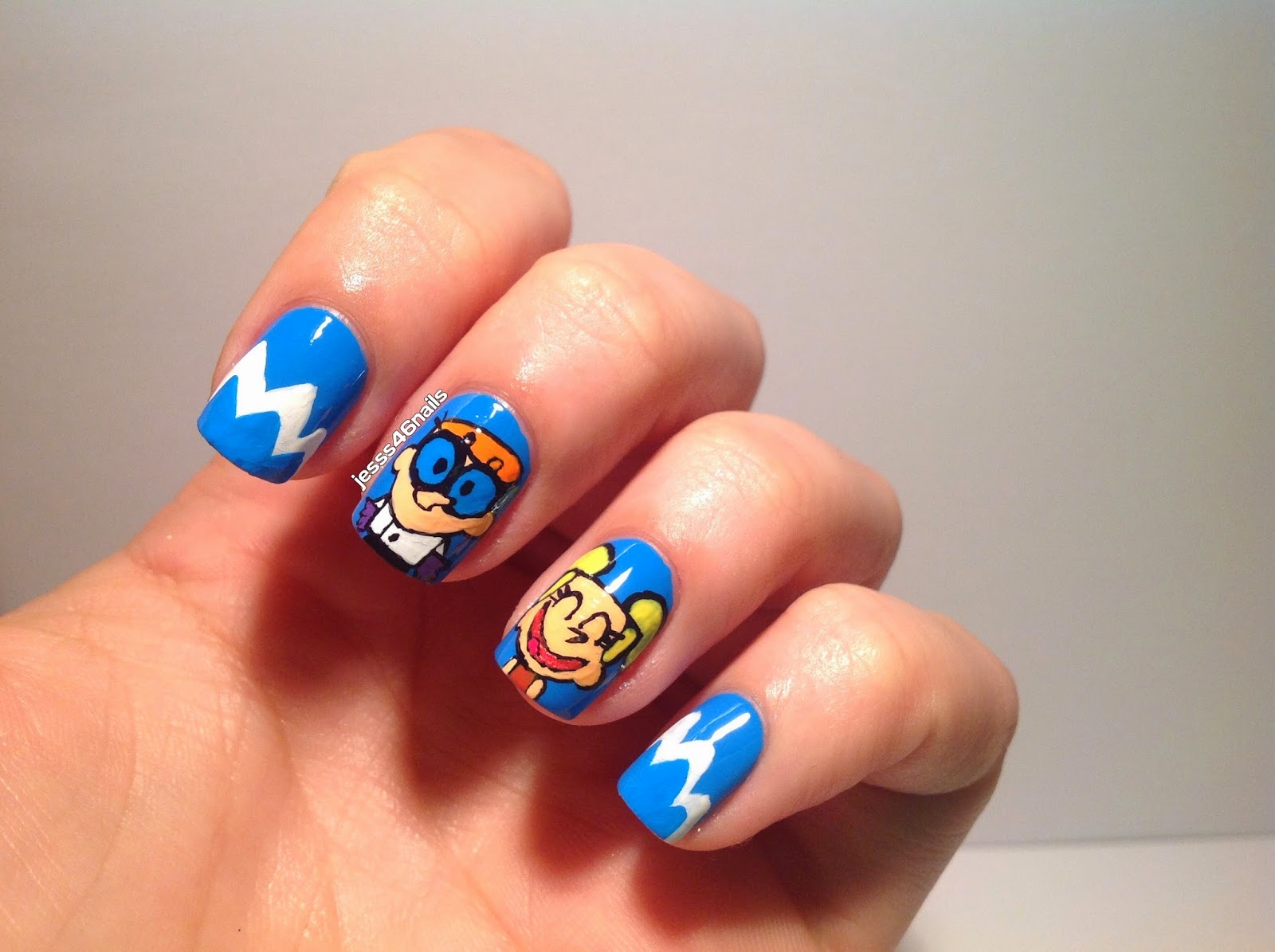 Jesss46nails: RETO CARTOON NETWORK | El Laboratorio de Dexter