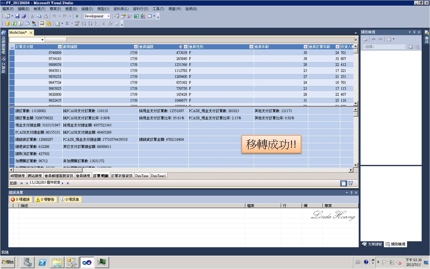如果擁有一雙翅膀 我想飛去哪裡: SQL Server2012 BI REBUILD (BISM移轉測試)