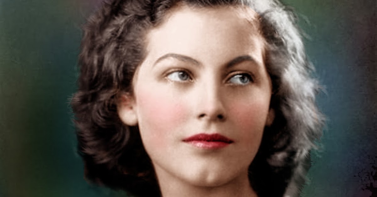 Colors for a Bygone Era: Younger Ava Gardner, ca 1942, colorized by ...