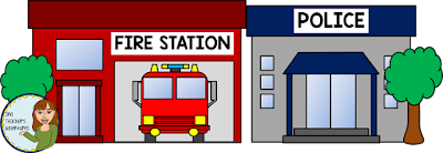 Community Buildings Clip Art Set