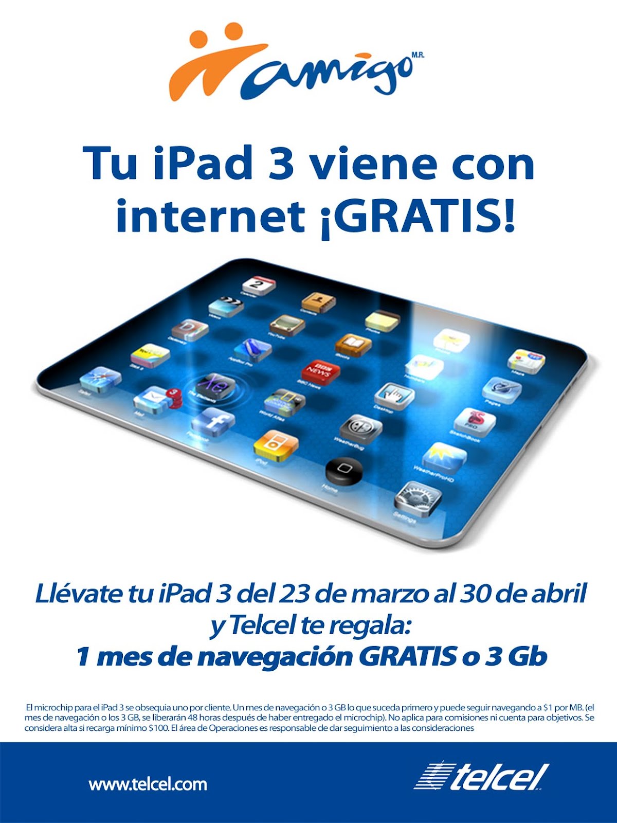Global Publicidad: Haz del iPad 3 tu mejor Amigo con esta promoción