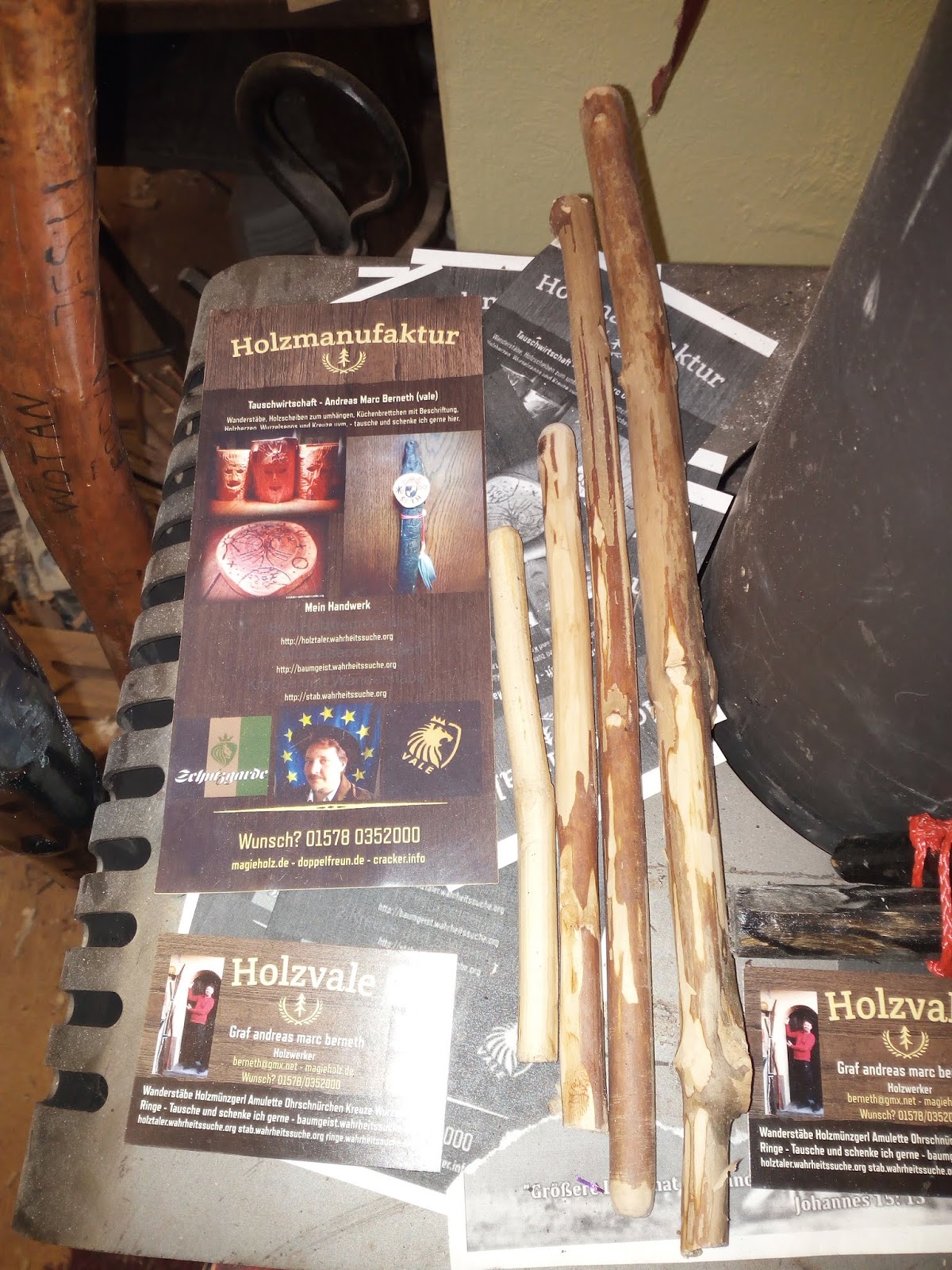 Wanderstab - Holzarbeit und Natur - Selber machen Anleitung - Selbst ...