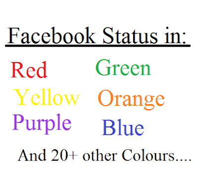 Post Facebook Status in different colours with Facebook Colour Codes ...