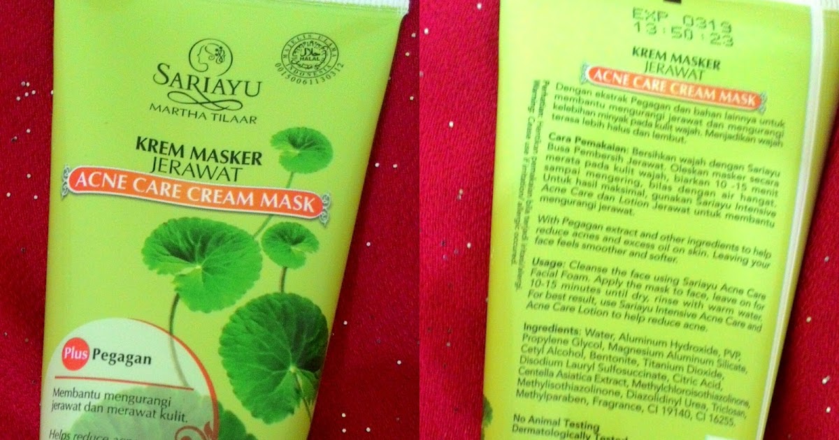 Hai :): SARIAYU : KREM MASKER JERAWAT (ACNE CARE CREAM MASK)