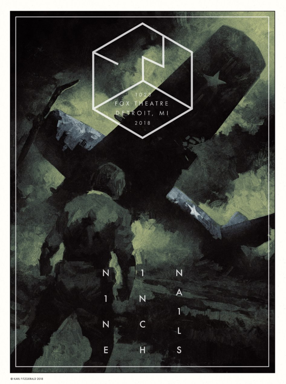 INSIDE THE ROCK POSTER FRAME BLOG: Nine Inch Nails Detroit Print By ...