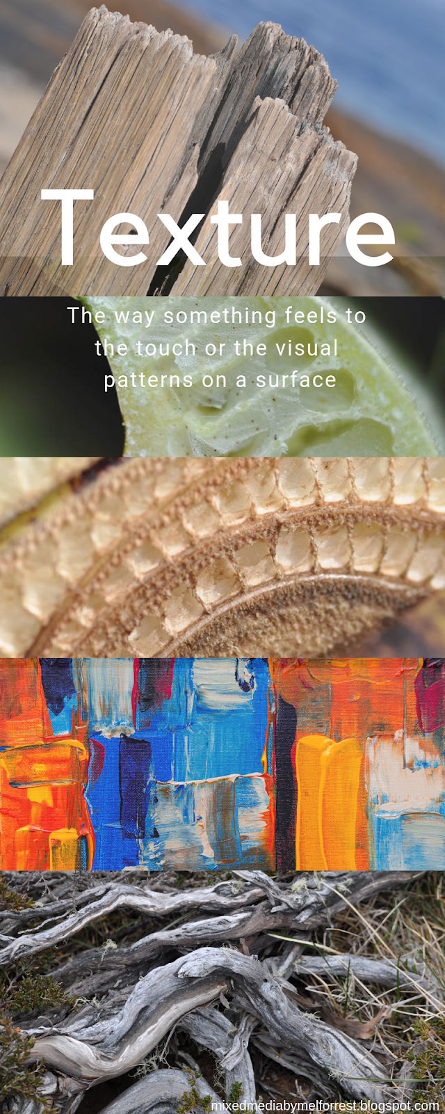 mels artistic journey: Texture, the element of art that stimulates ...