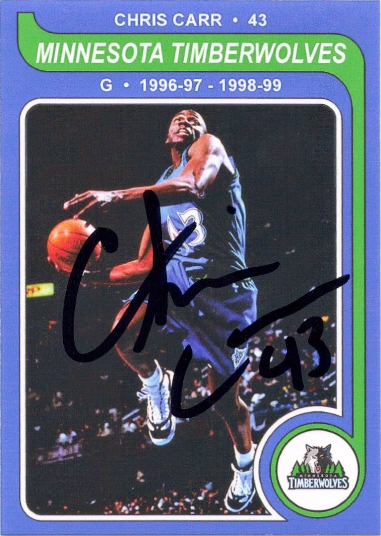 Minnesota Sports Autograph Project: CHRIS CARR