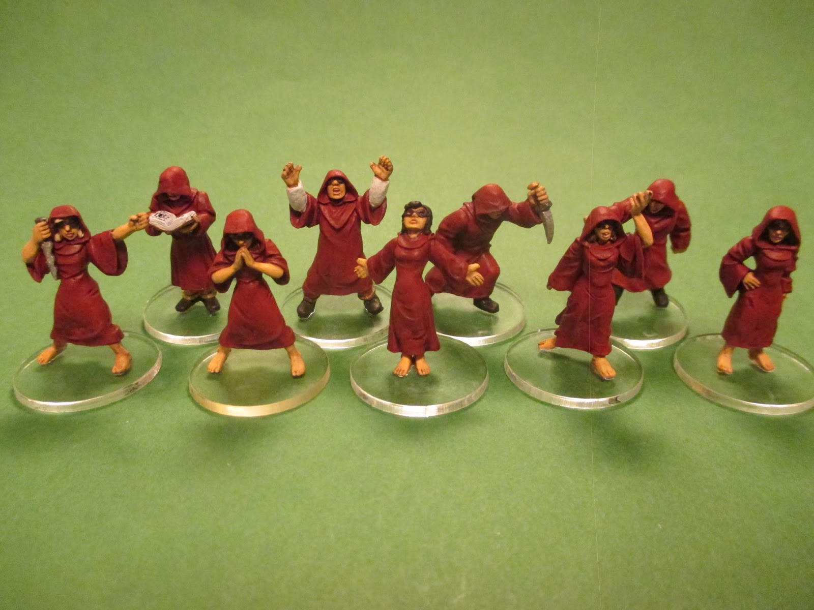 The Miniatures Man: Cowled Cultists from Pulp Figures