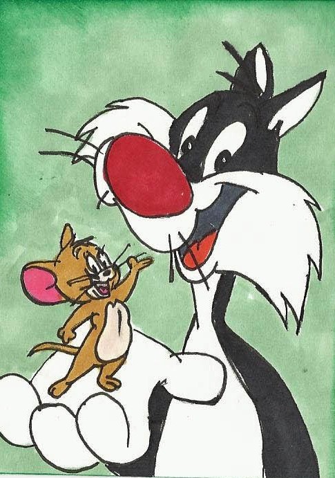 My new passion! Artist Trading Cards (ATC)!: Cartoons, cartoons!