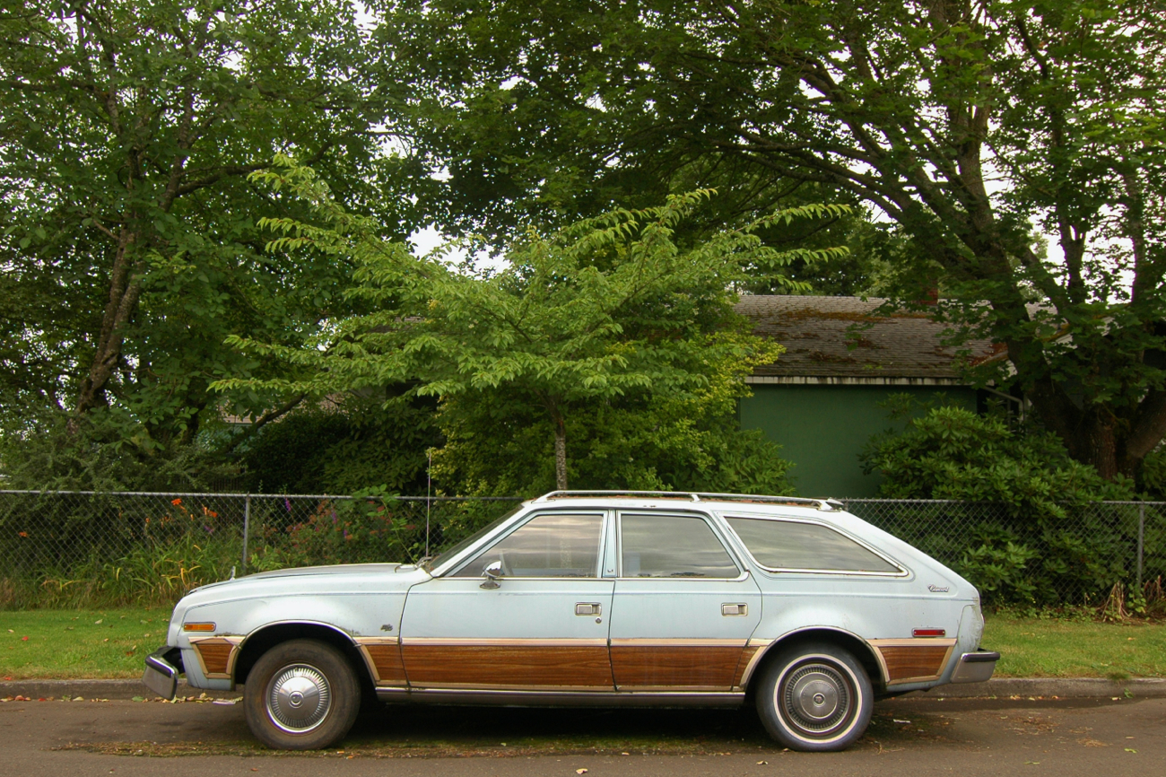 OLD PARKED CARS.: 1978 AMC Concord Station Wagon.