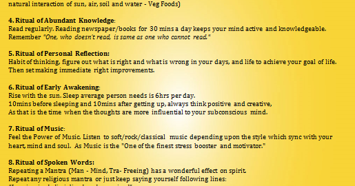 Ritual of Radiant Living - BlueIcyMind - A WonderLand Of Imaginations