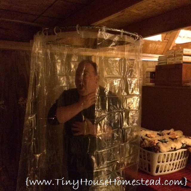 Tiny House Homestead: Hula Hoop Shower for a Tiny House or Dry Cabin