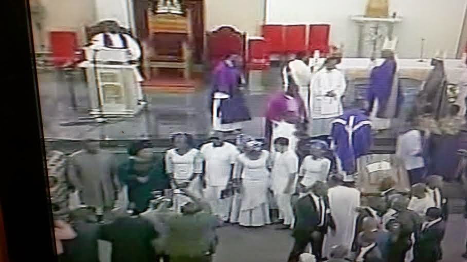 Photos: GEJ leads other dignitaries to late Prof. Akunyili's Requiem Mass