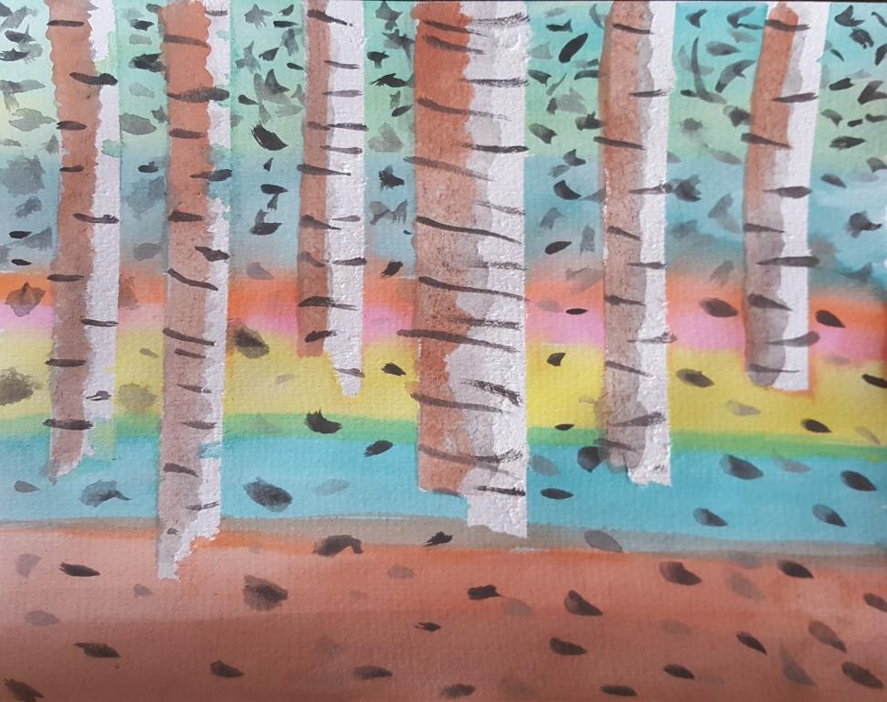 Every Bed of Roses: Birch Grove Water Colour Paintings {Virtual Fridge}