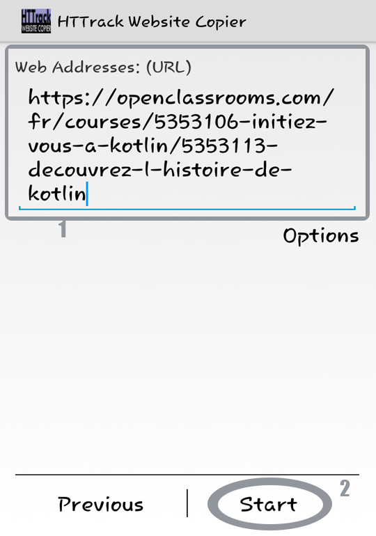 comment utiliser httrack