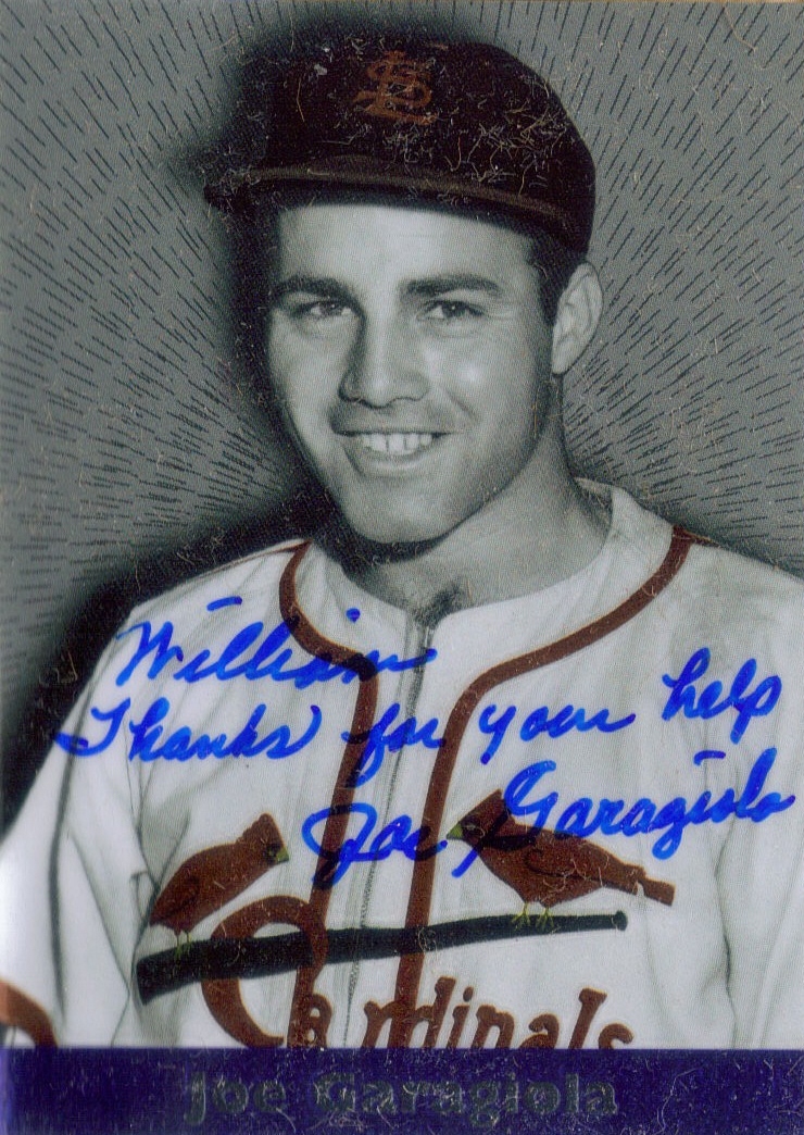 foul bunt: Hall of Fame TTM Success - Joe Garagiola