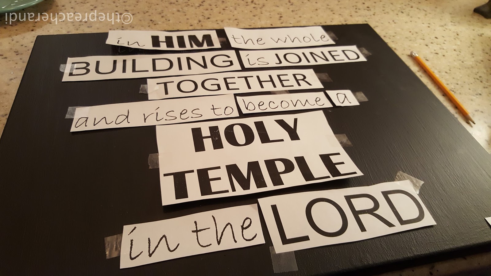The Preacher and I : DIY Chalkboard Lettering