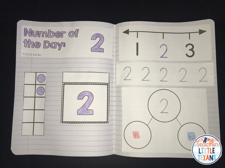 Teachin' Little Texans: Kinder & First Grade Math Notebook Printables