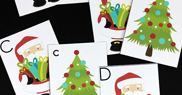 Christmas Letter Matching Cards for Preschoolers | Totschooling ...