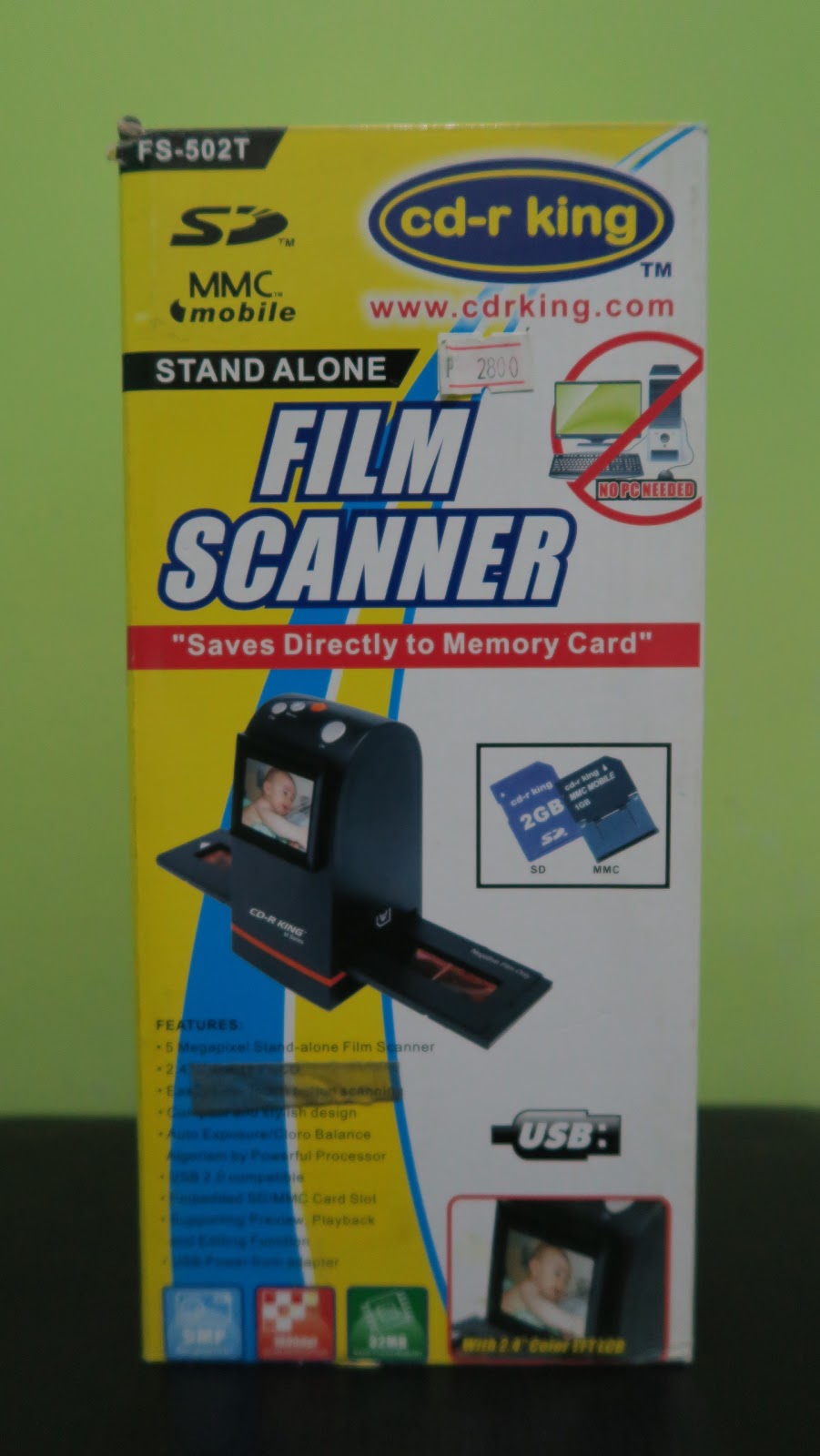 Review: CD-R King Stand Alone Film Scanner - Writings on the Wall