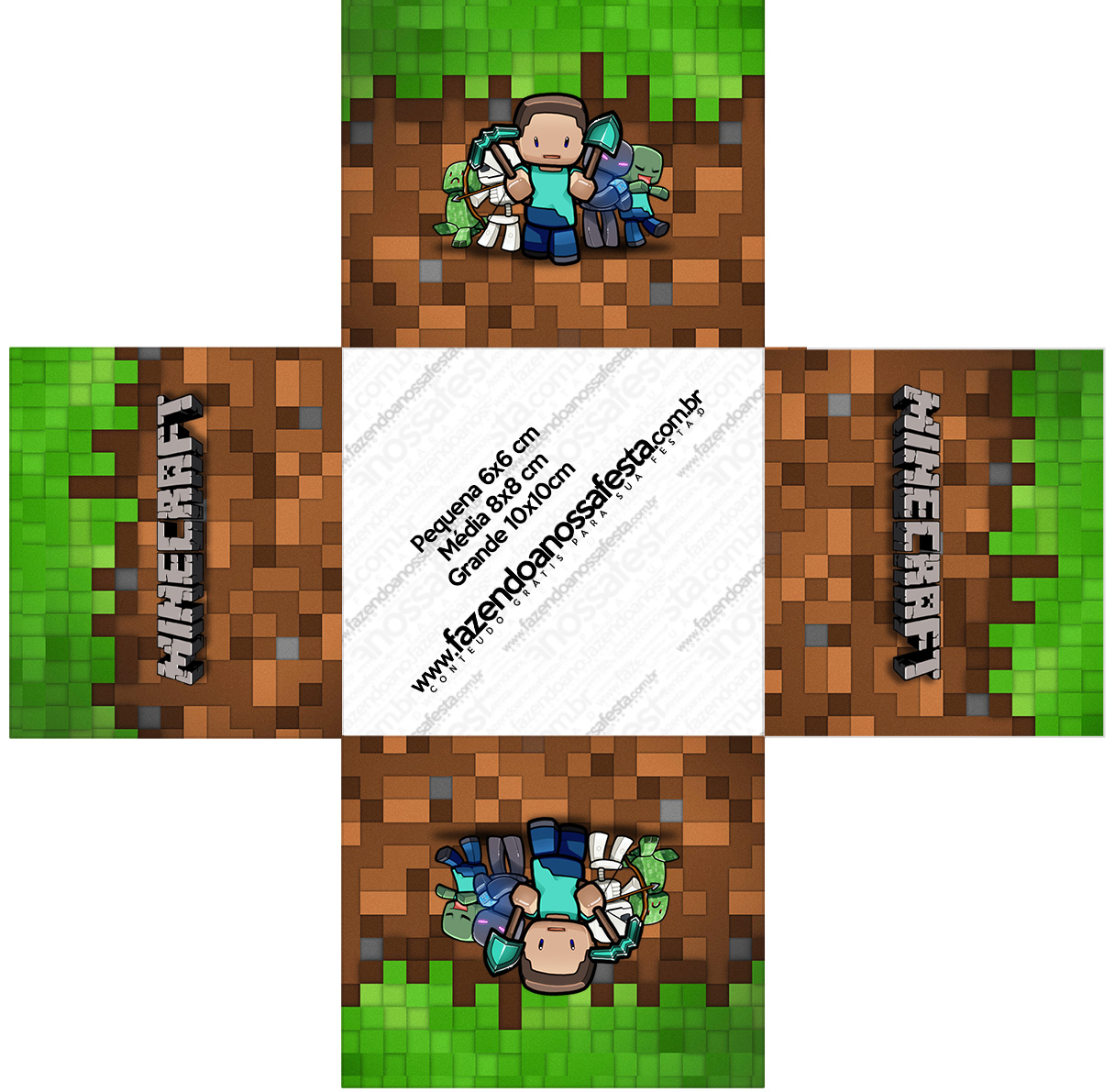 Minecraft: Cajas para Imprimir Gratis. - Oh My Fiesta! Friki