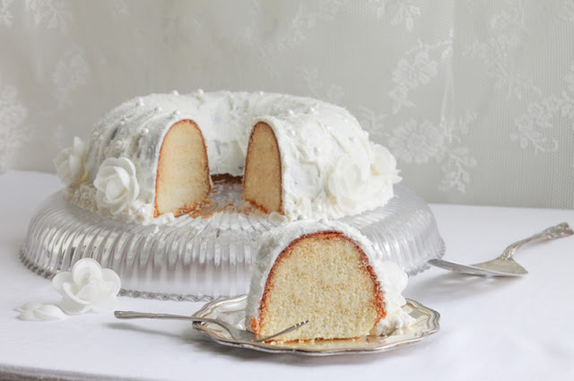 Food Lust People Love: Almond Wedding Cake #BundtBakers