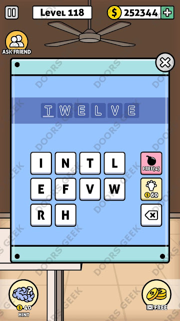 Escape Room: Mystery Word Level 118 Answer ~ Doors Geek